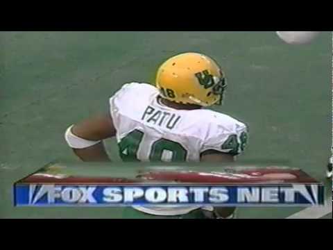 Oregon DE Saul Patu sacks WSU's quarterback 10-10-1998 - YouTube
