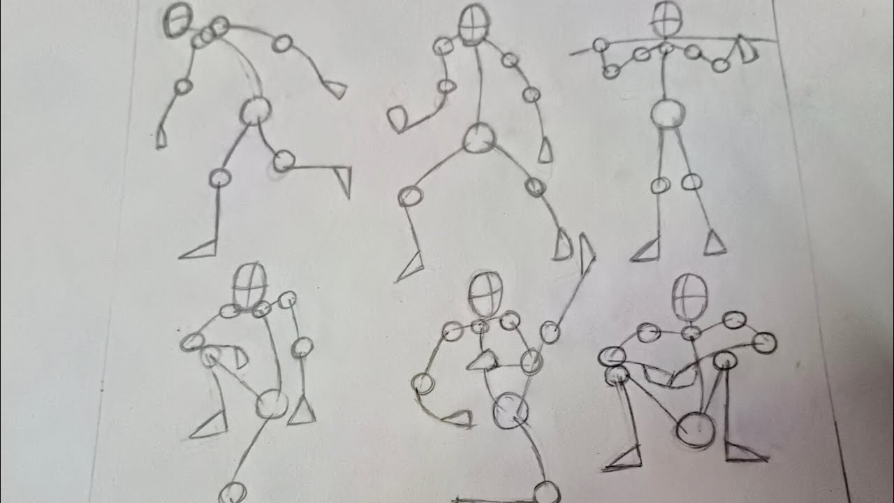 How to draw Stick Figures . |Tutorial | - YouTube