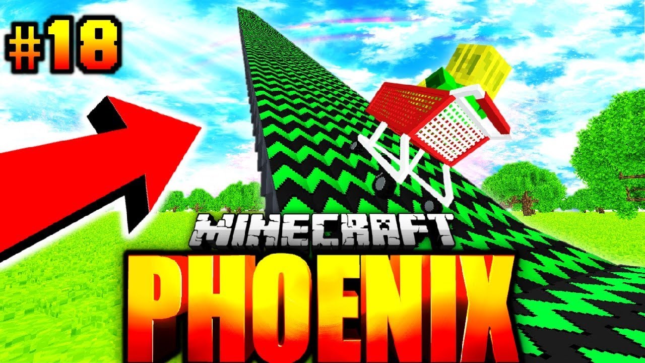 Der 9000m SKY SPRUNG?! - Minecraft Phoenix #018 [Deutsch/HD] - YouTube