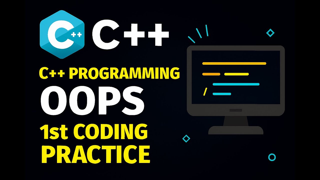 Oop's in c++ 1st coding practice for beginner #coding #cpp #programming ...