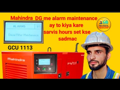 Mahindra & mahindra DG maintenance alarm and sarvise hours set kese kare #ms_telecom_tecnical ...
