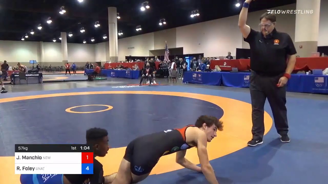 57 Kg 5th Place Joseph Manchio New York City RTC Vs Rayvon Foley ...