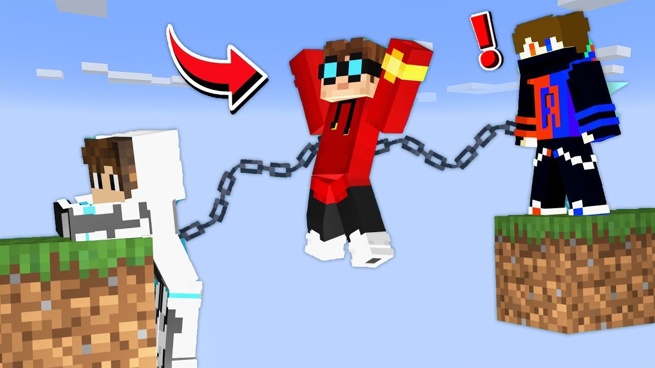 Chained Together PARKOUR In Minecraft - YouTube