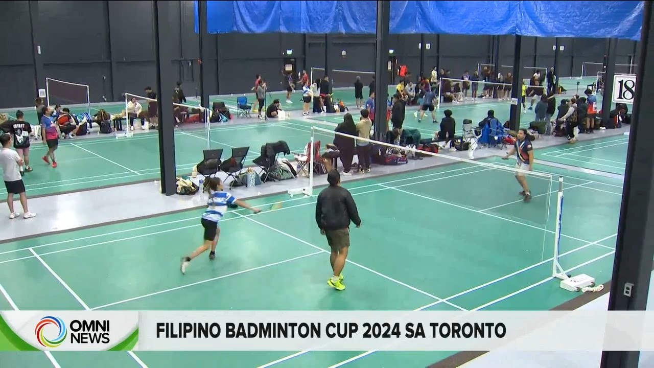 Tagisan ng galing sa Filipino Badminton Cup 2024 sa Toronto I OMNI News ...