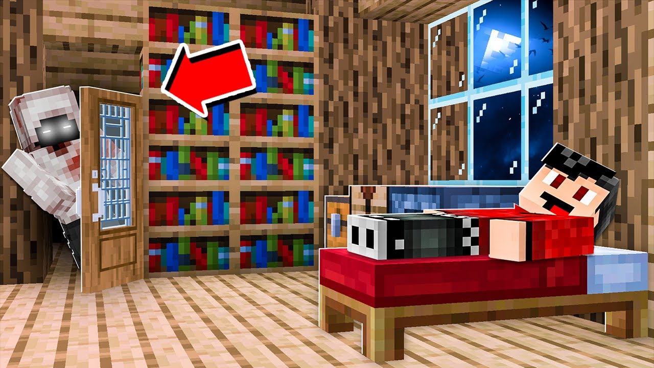 A STALKER WAS WATCHING ME SLEEP IN MINECRAFT.. - YouTube