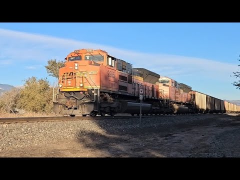 BNSF 9285 SB Full Coal Train! Morning Meet-up! - YouTube
