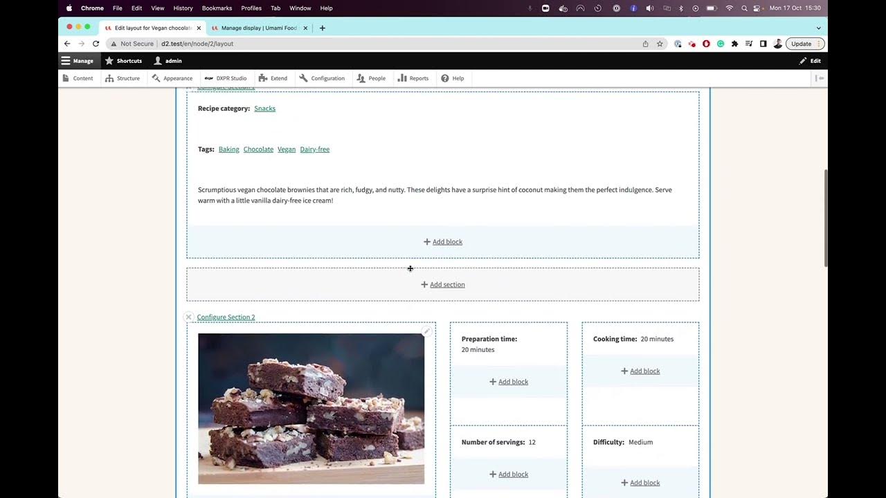 Using Drupal core's Layout Builder together with DXPR Builder (3 of 3) - YouTube