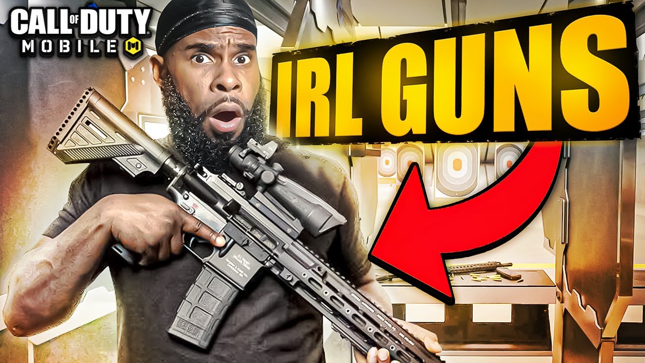 USING COD MOBILE & WARZONE MOBILE GUNS IN REAL LIFE! - YouTube