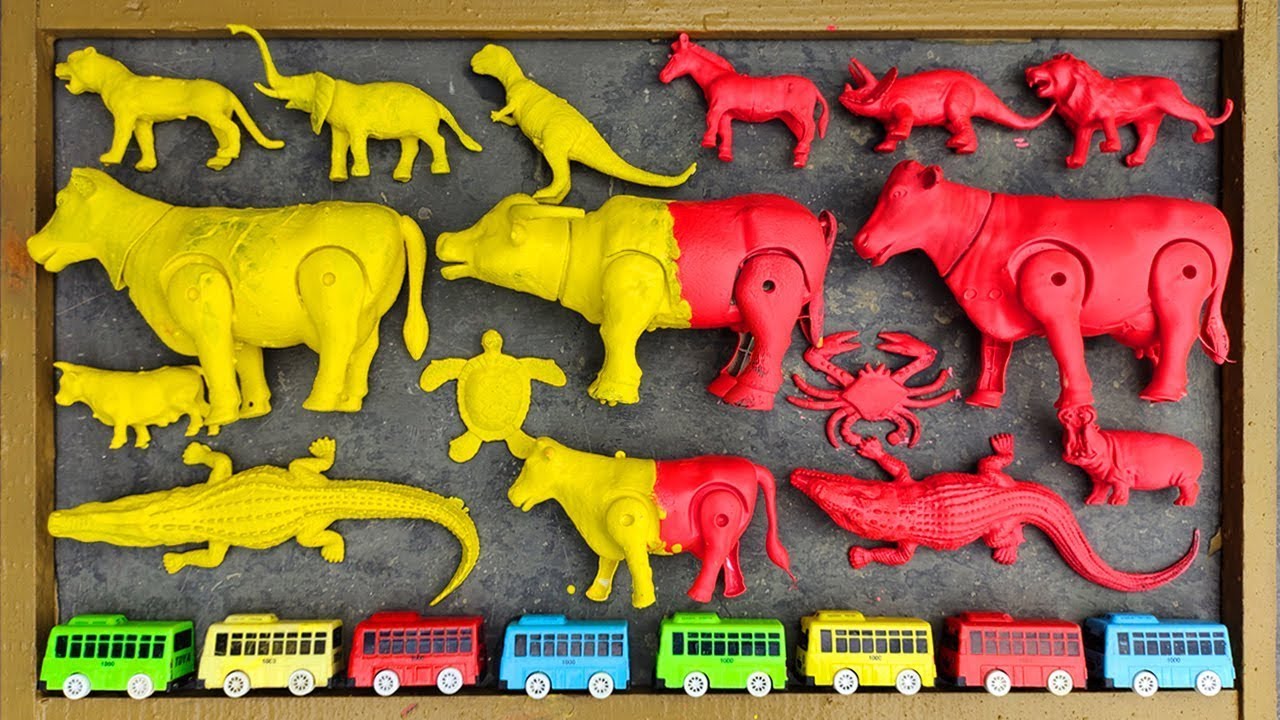 Cleaning the Muddy Toys Car, Tayo the Little Bus, Fire Truck, Car ...