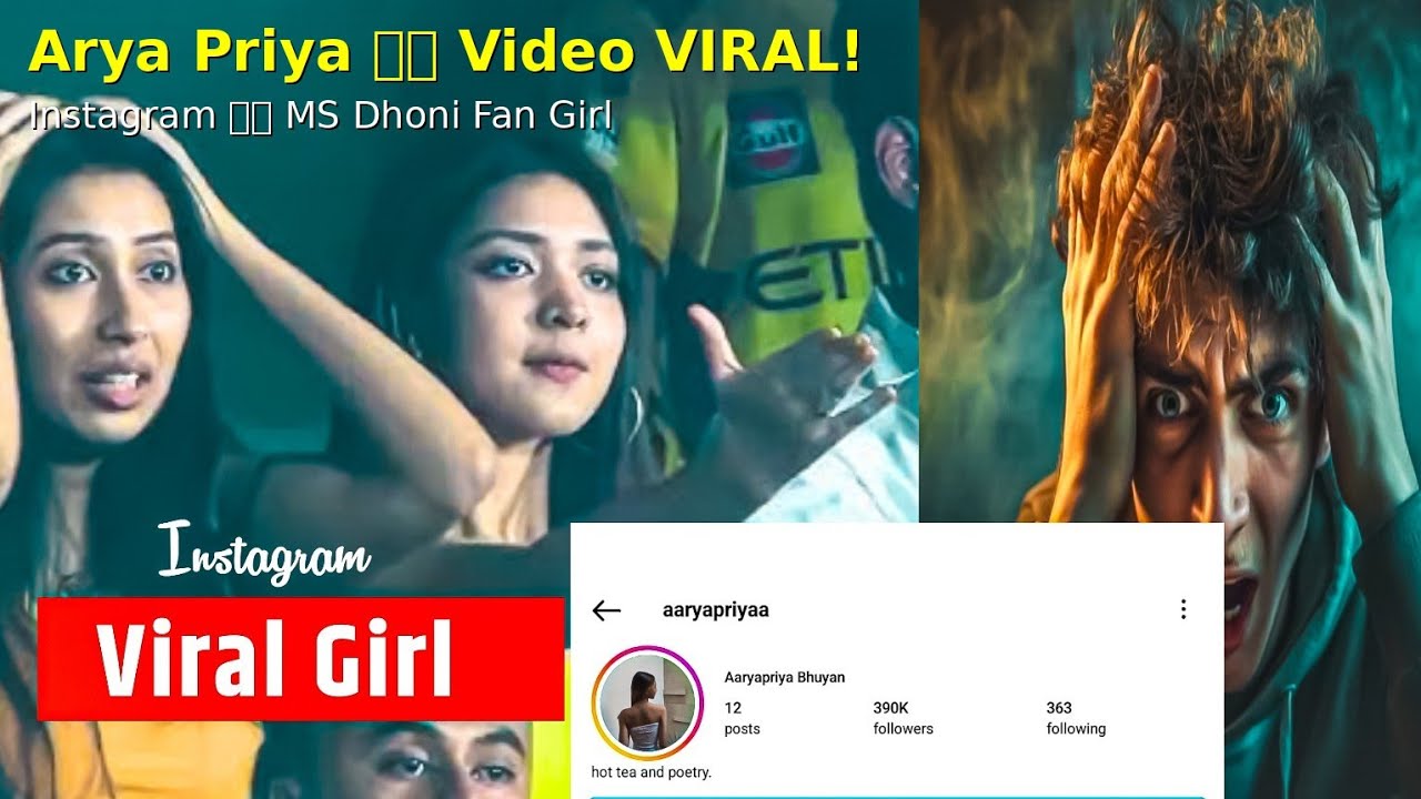 Arya Priya Viral Video | MS Dhoni Fan Girl ने इंटरनेट पर मचाया धमाल ...