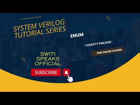 Enum @SwitiSpeaksOfficial #systemverilog #semiconductor #verification #rtl #vlsi #mentorship ...
