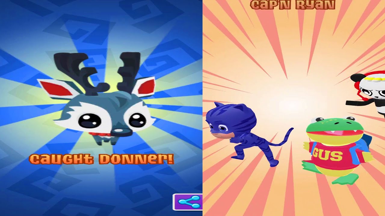 REVERSE TAG WITH RYAN VS DASH TAG TURTLE PJ MASK - YouTube