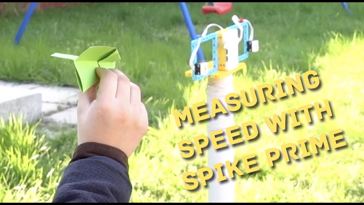 Measuring Paper Plane Speed with SPIKE Prime Line Graphs - YouTube