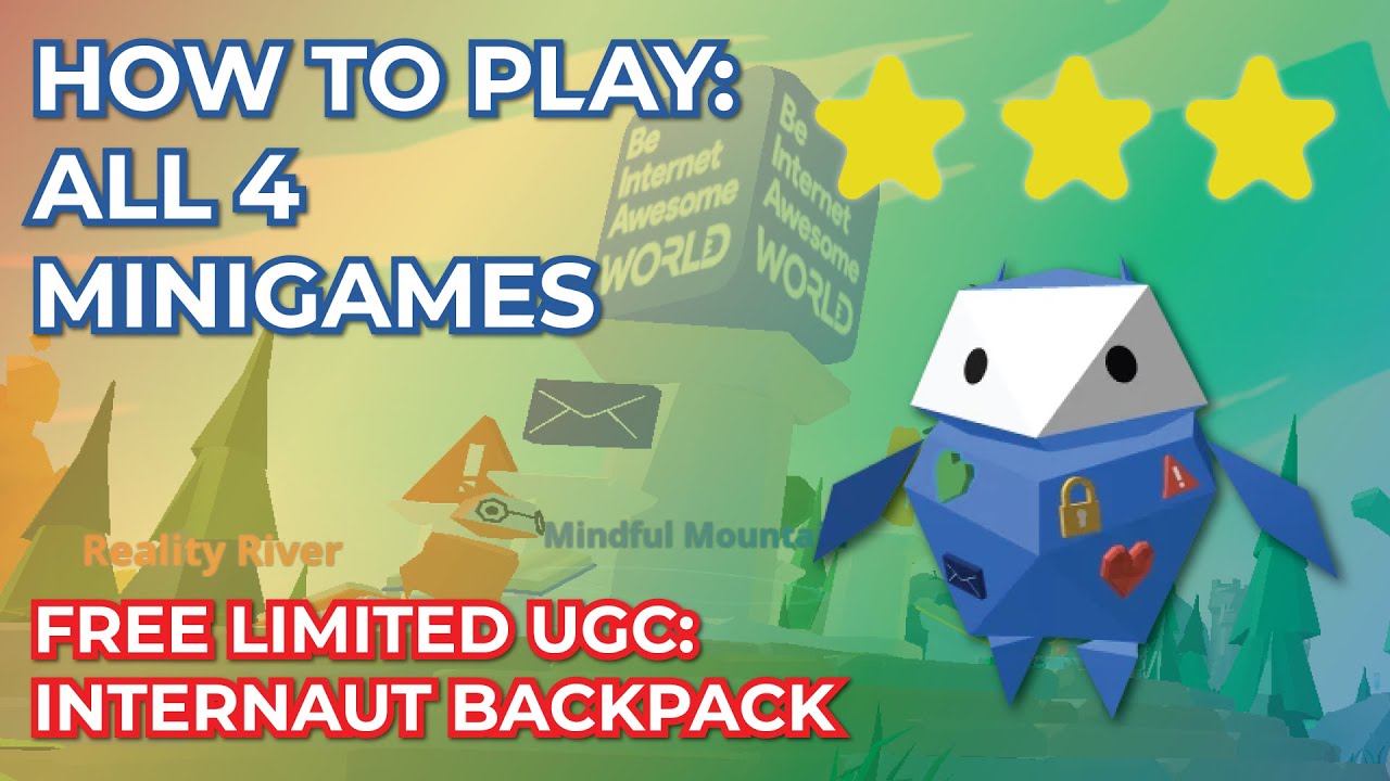 Be Internet Awesome: Internaut Backpack - All 4 Mini Games - YouTube
