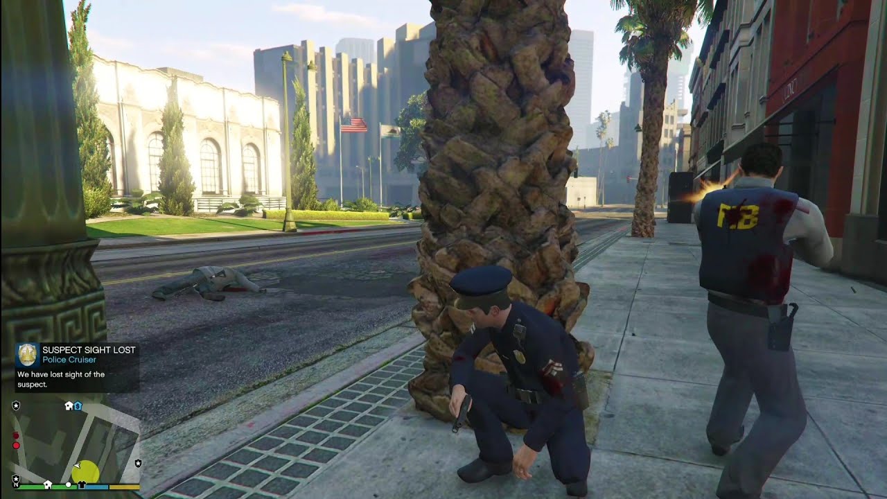 GTA V : Day 129 in LSPD | Michael Work with FIB Officers Playing GTA 5 ...