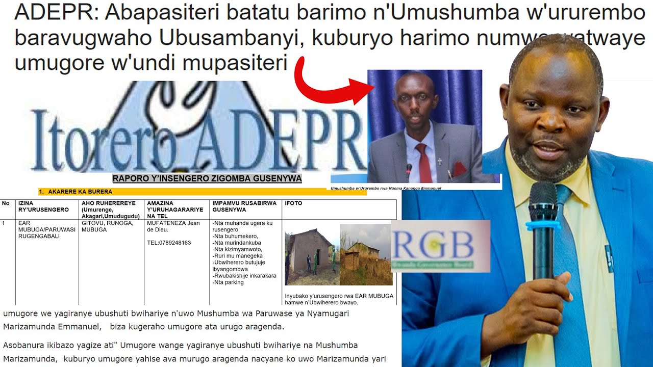 🔴AMAKURU MASHYA:Pst WO MURI ADEPR ARATABAZA ISAIE UMUSHUMBA MUKURU|KO ...