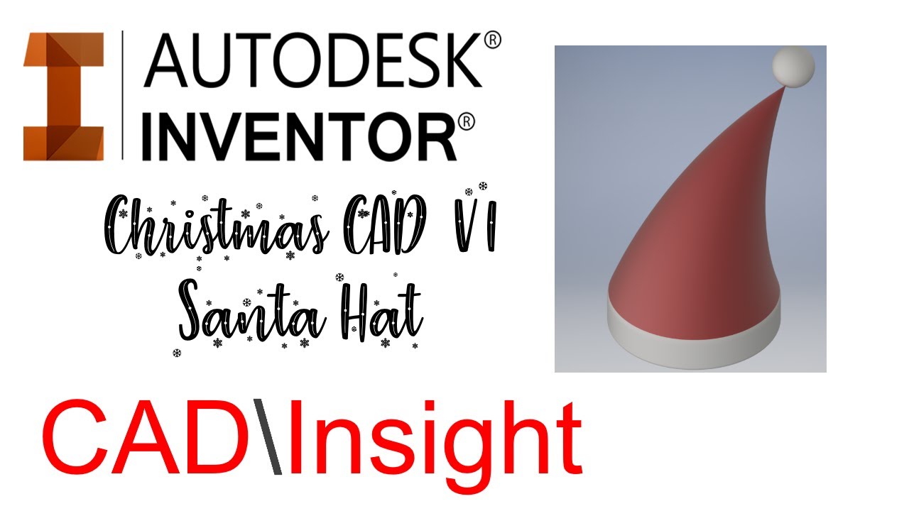 Autodesk Inventor - CADMAS VI - Santa Hat - YouTube