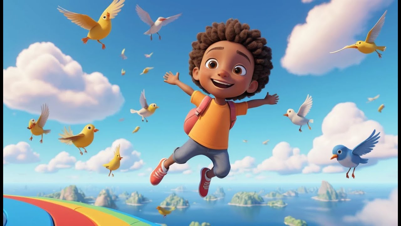 Fly, Fly So High, Up into the Sky | Fun Nursery Rhyme for Kids | Sing ...