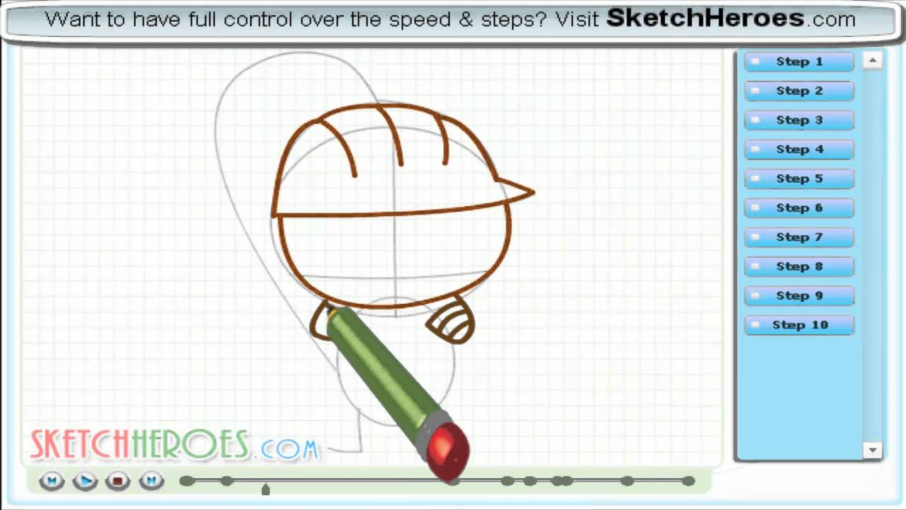 How to draw -Handy- (Happy Tree Friends) -- drawing tutorial video ...