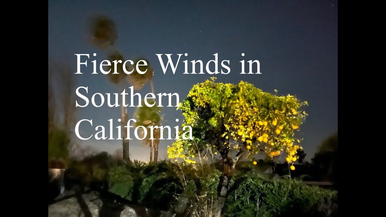 Fierce Winds in Southern California - YouTube