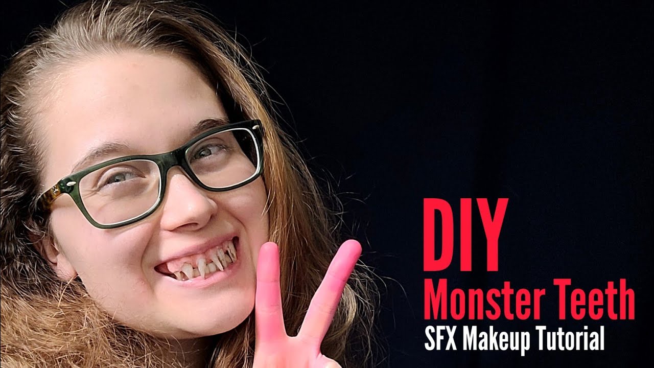 How to Make Monster Teeth | Diy teeth for cosplay and sfx makeup - YouTube