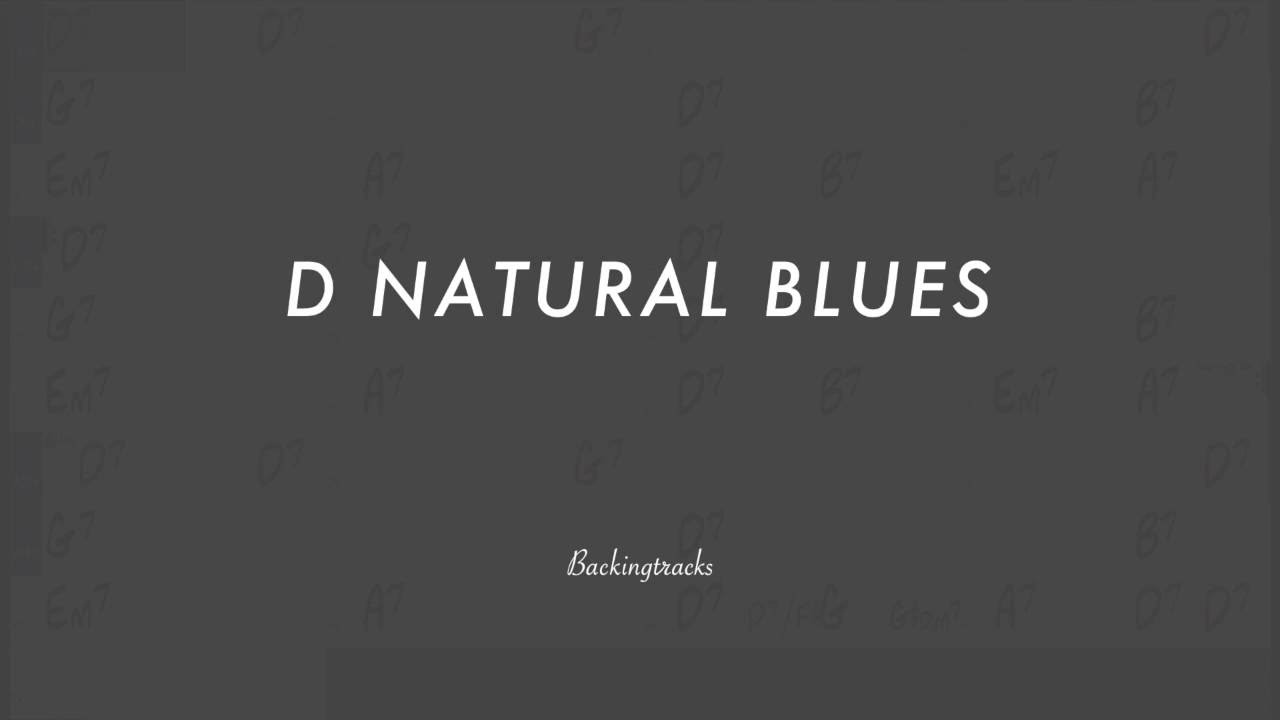 D Natural Blues chord progression - Jazz Backing Track Play Along The ...