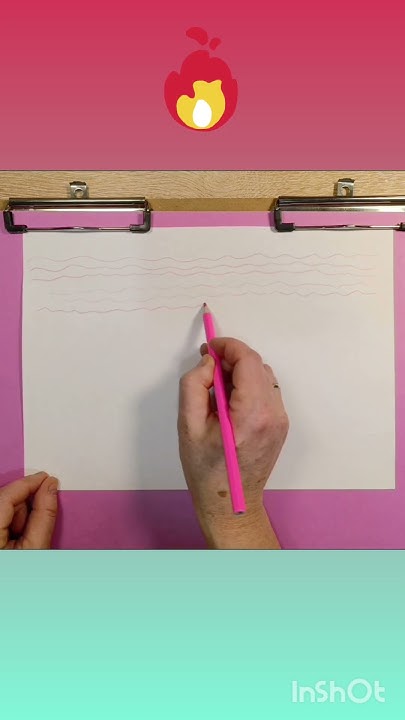 Draw wavy lines with me! #relaxing #drawing #art #satisfying - YouTube