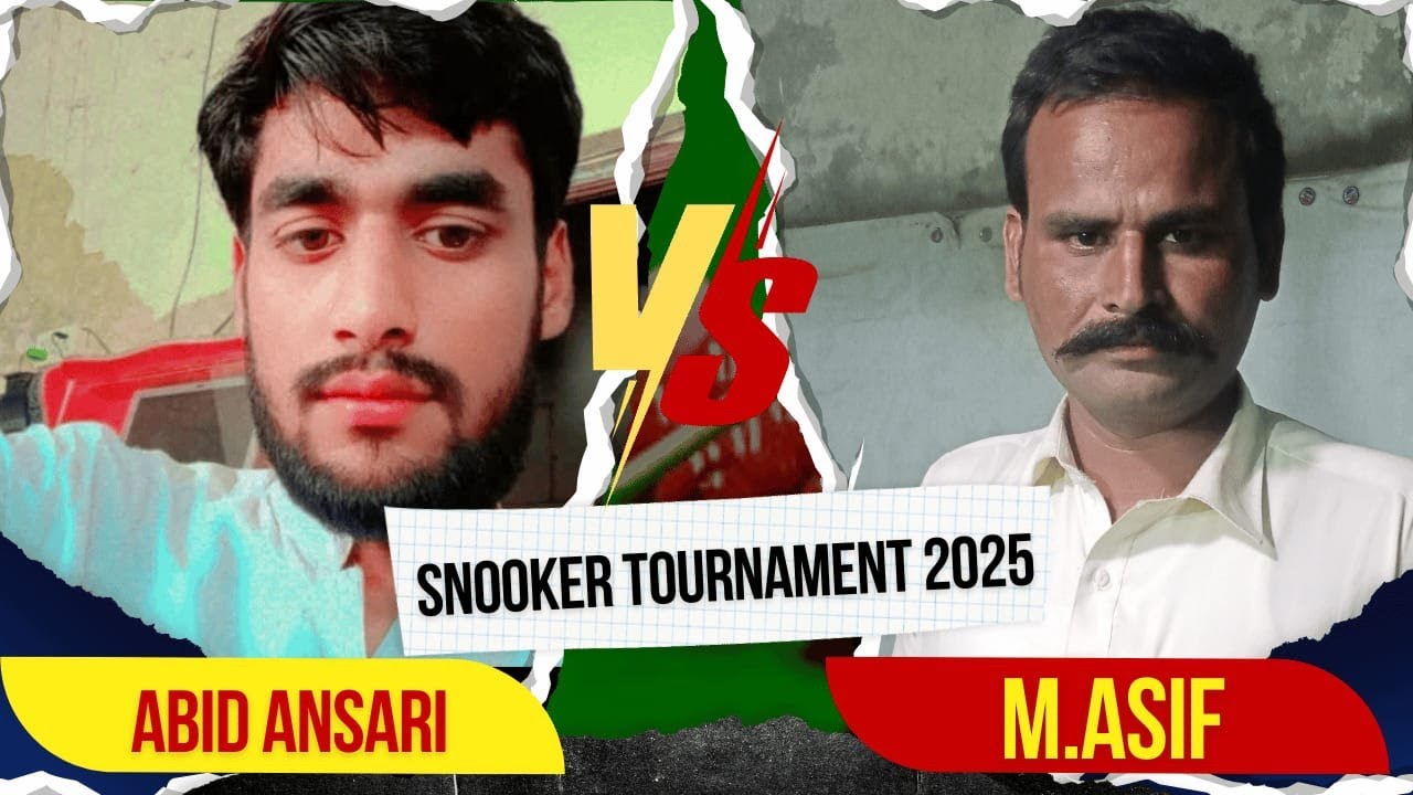 Live Snooker Tournament 2025 - 2nd Round | Abid Ansari V's Asif Jaat ...