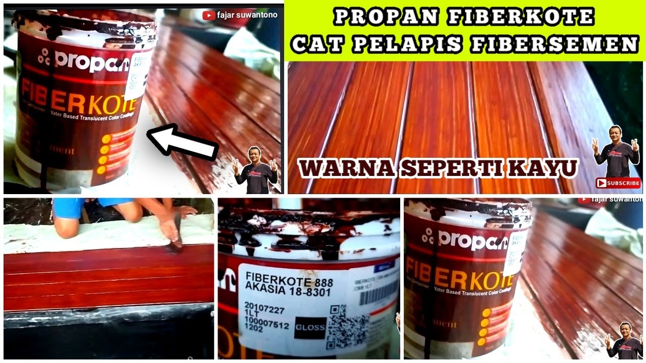 PROPAN FIBERKOTE || CAT PELAPIS FIBERSEMEN - YouTube