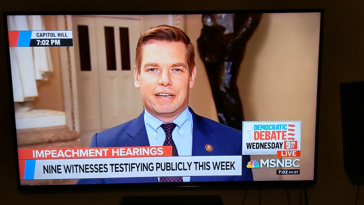 Eric Swalwell appears to fart on live TV. - YouTube