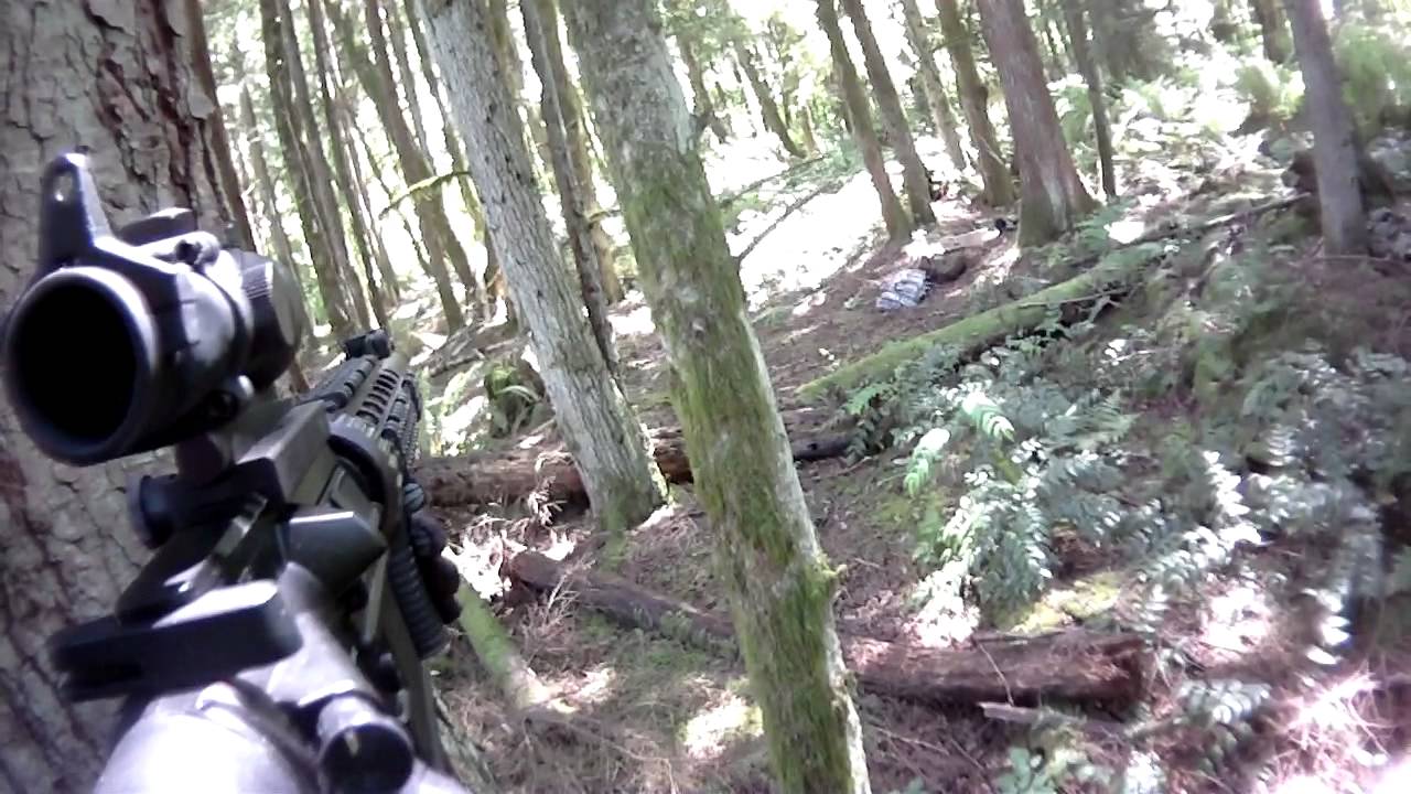 1v1 airsoft contour camera test - YouTube