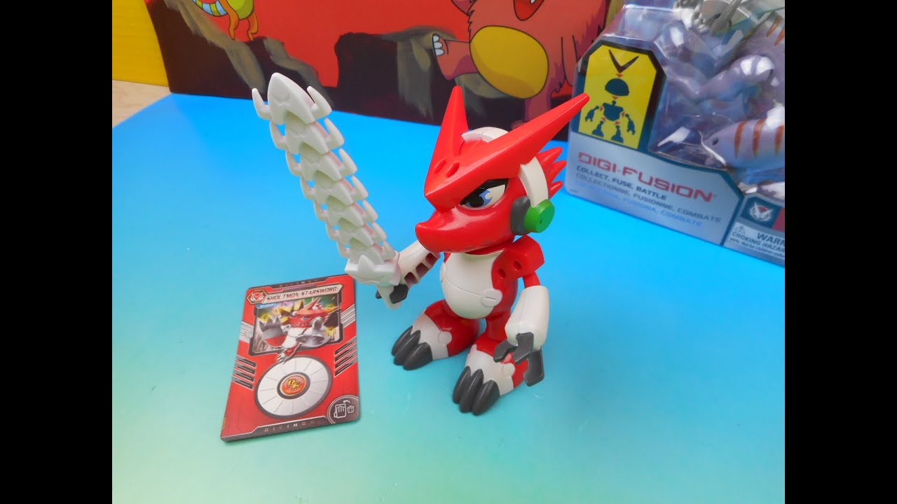 DIGIMON FUSION SHOUTMON DIGI FUSION TOY VIDEO REVIEW - YouTube