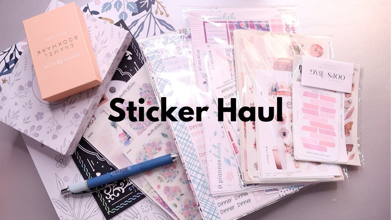Huge Planner Sticker Haul - YouTube