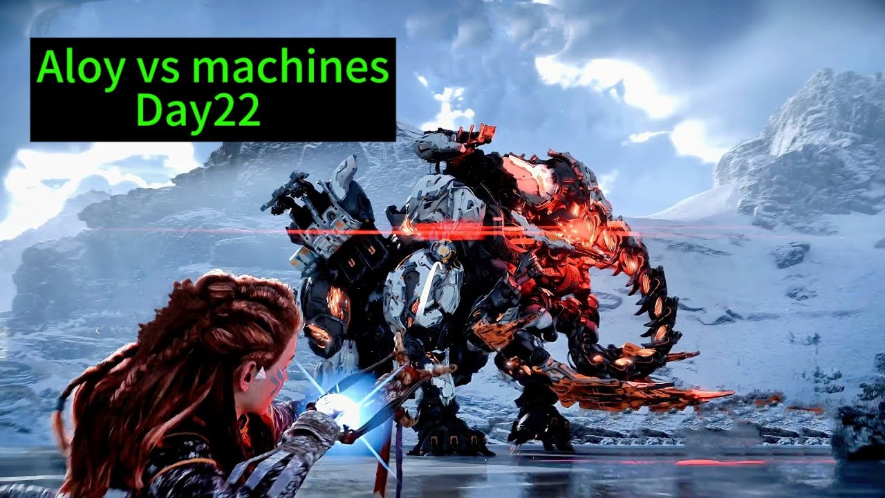 Aloy vs machines Day22 - tremortusk | HORIZON FORBIDDEN WEST - YouTube