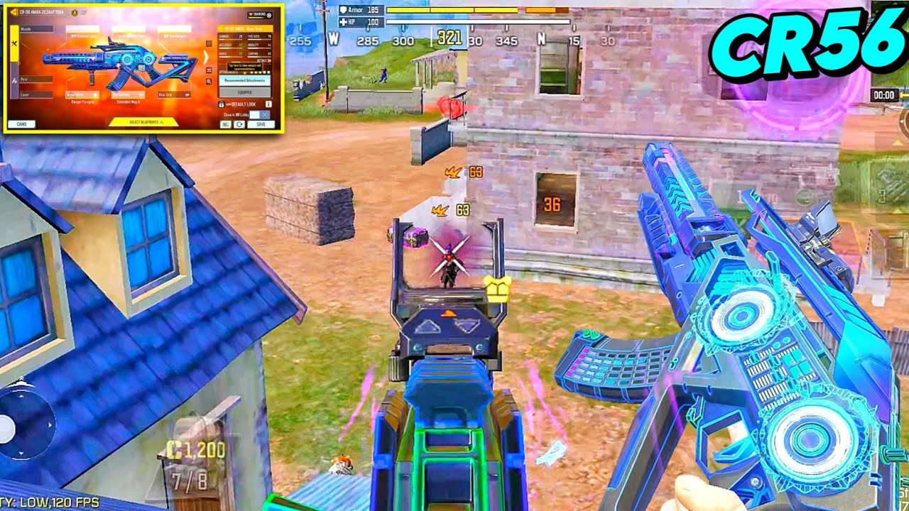 No Recoil CR56 AMAX Give HIGH DAMAGE 🤯| BEST CR56 AMAX GUNSMITH in CODM ...