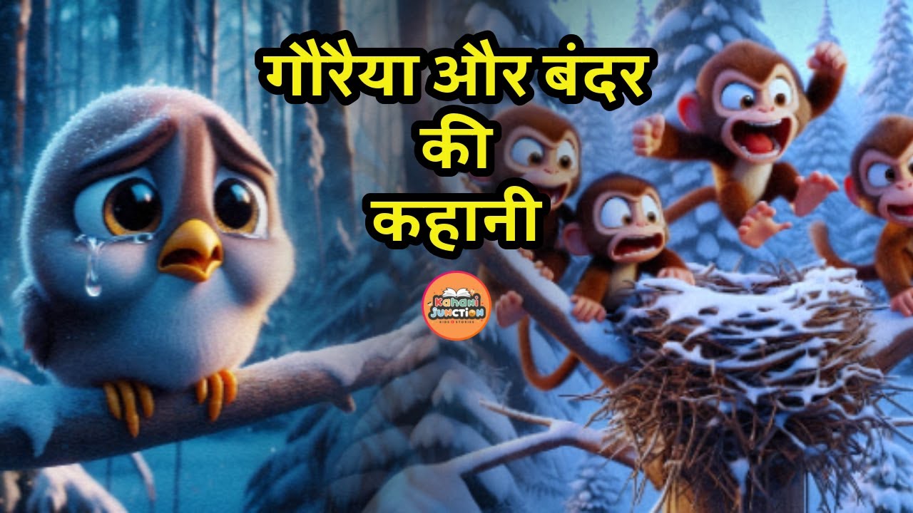 Sparrow & Monkey | चिड़िया और बंदर की कहानी | Panchatantra Tales ...