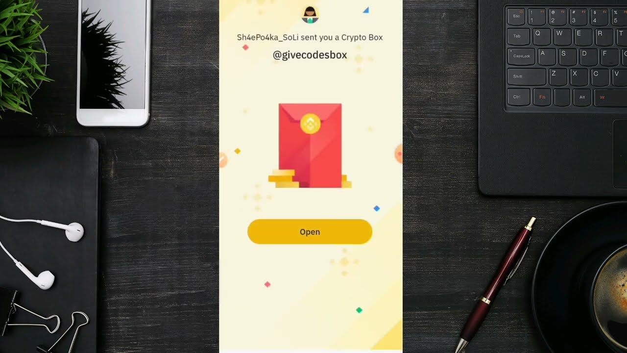 binance crypto box | giveaway box | binance crypto box claim - YouTube