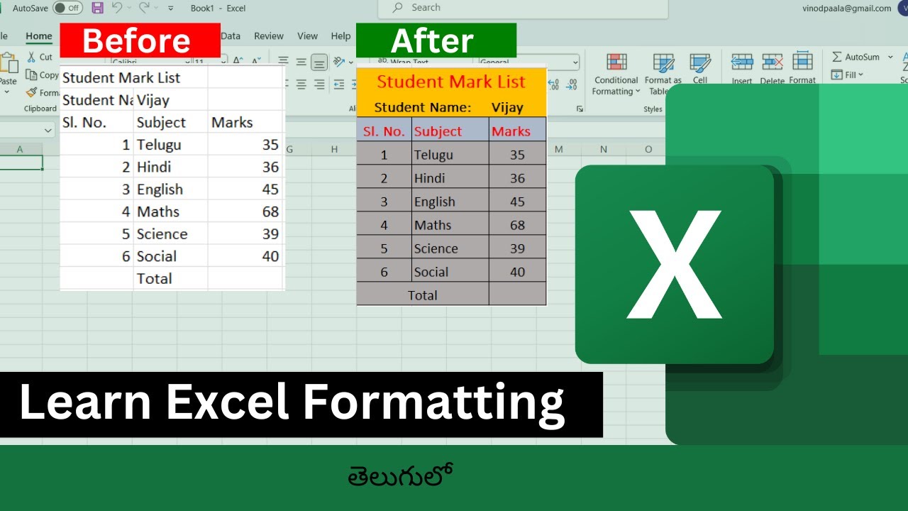 Mastering Excel Formatting: Text Colors, Alignment, and Cell Borders ...