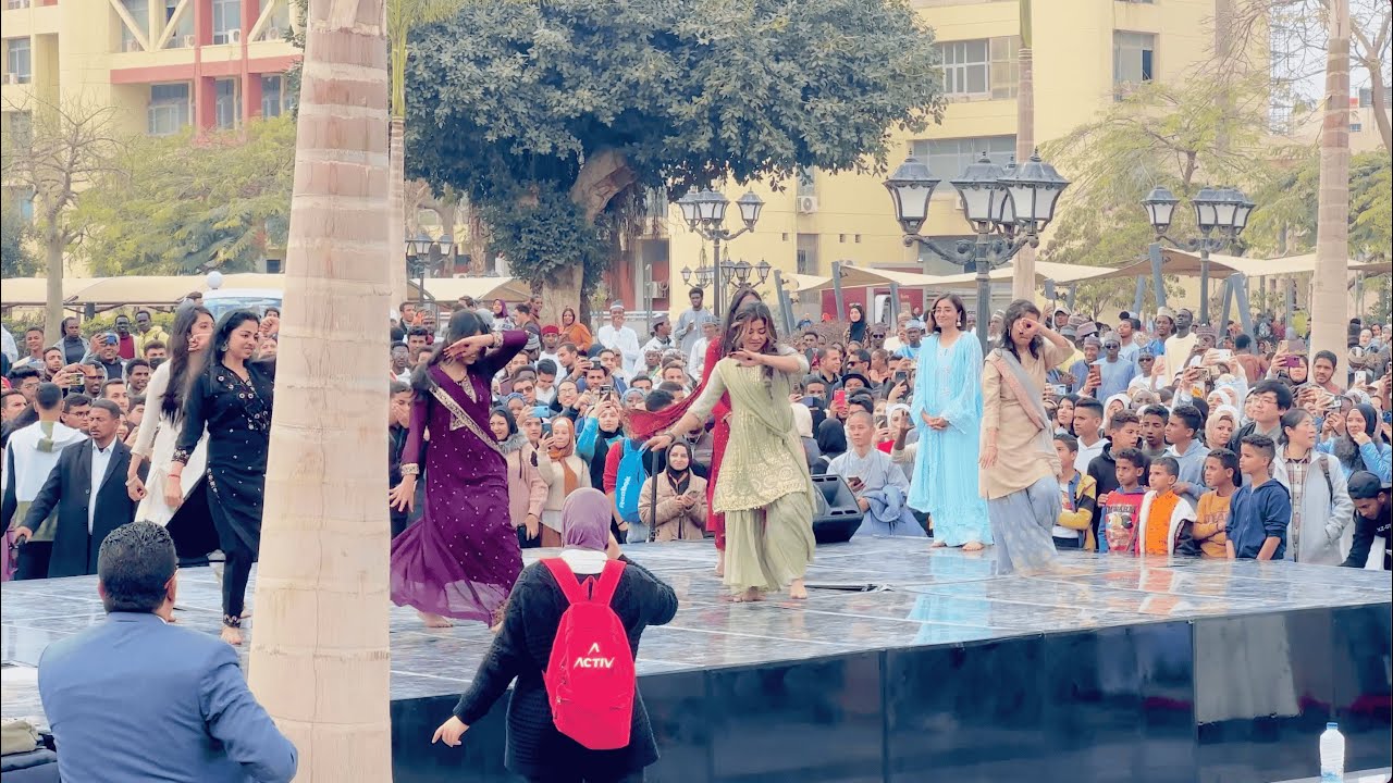Indian MBBS students dance medley in ASU Egypt - YouTube