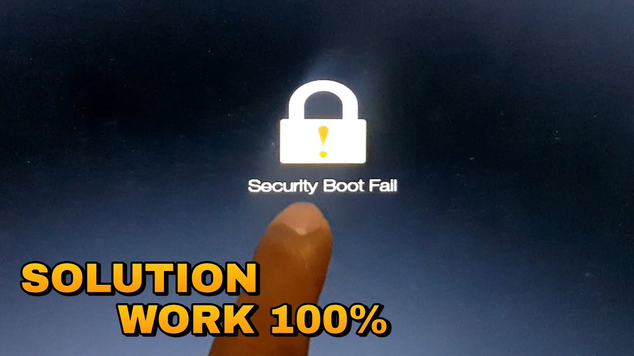 Cara mengatasi Security Boot Fail - YouTube
