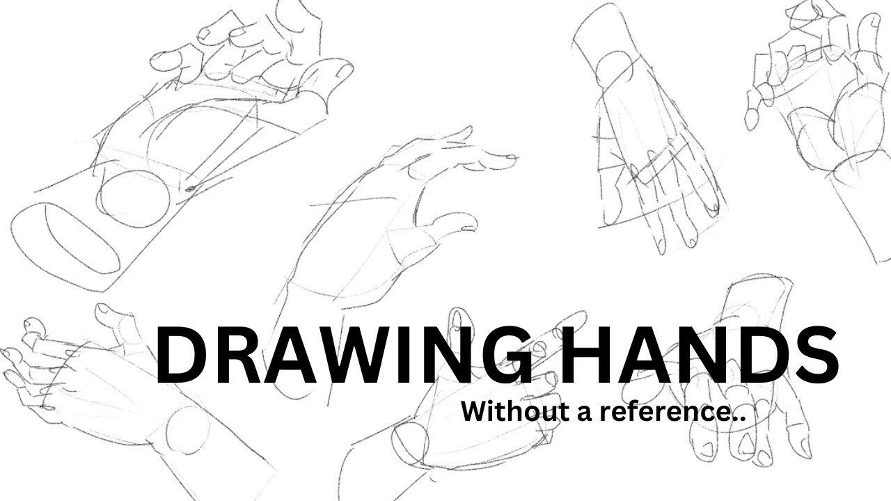 Drawing Hands Without a Reference.. - YouTube