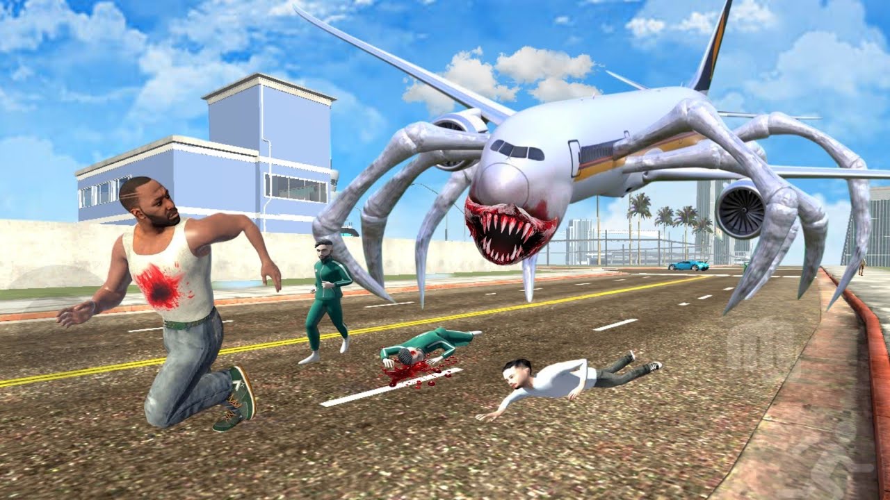 Plane Eater Monster Attack On Franklin In Indian Bike Driving 3D! - YouTube