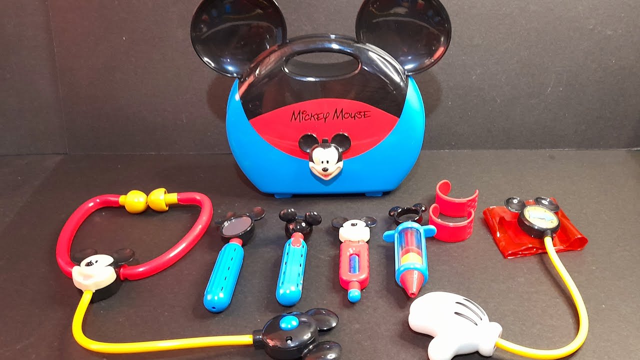 11mins satisfying with unboxing mickey mouse doctor's set - YouTube