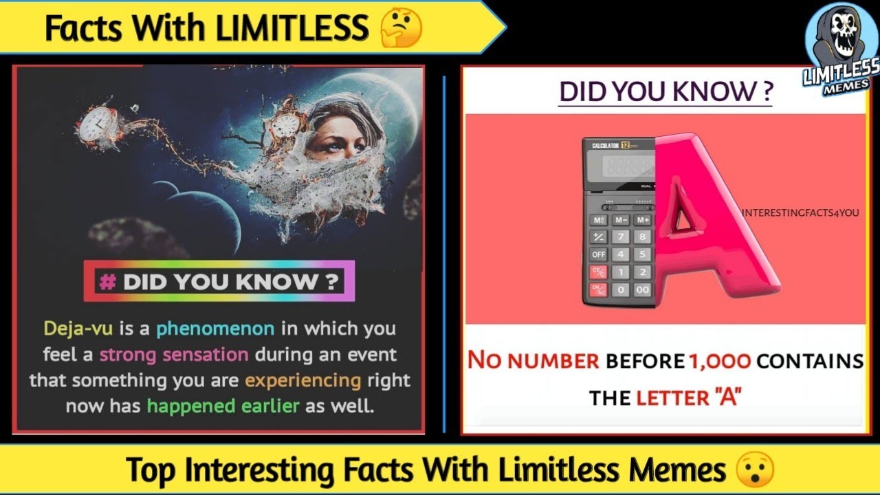 Top Interesting Facts With Limitless Memes 🤔 #3 | Limitless Memes - YouTube