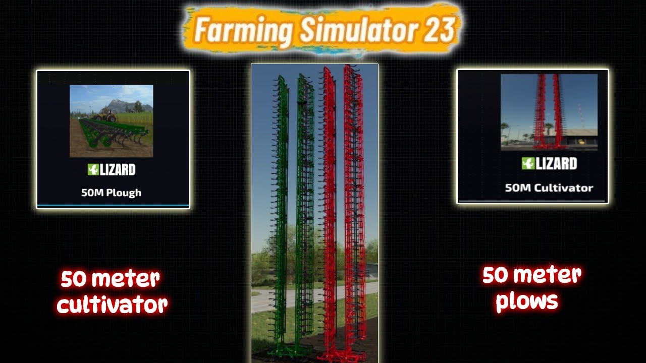 50 meter Cultivator & Plow mod | FS 23 50m Cultivator& Plow Link #fs23 ...