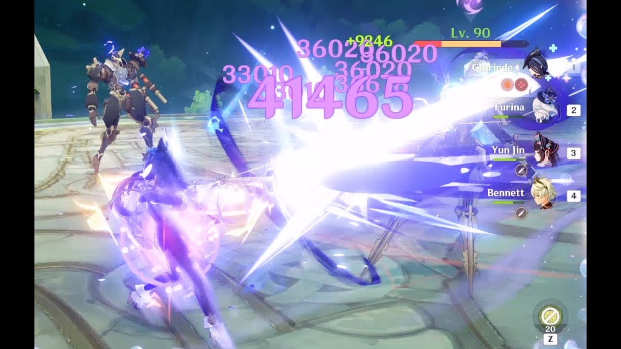 C1R1 Clorinde (Mist Splitter) w C6 Yunjin - YouTube