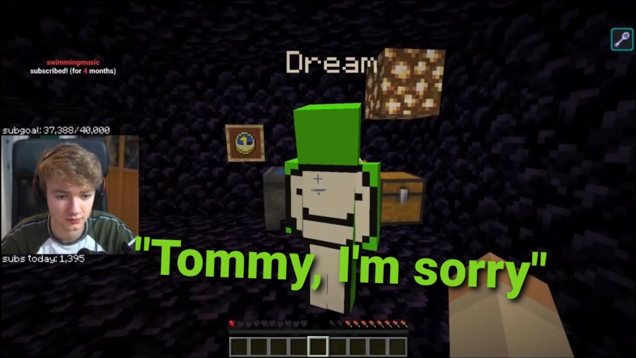 Dream APOLOGIZE to Tommyinnit - YouTube