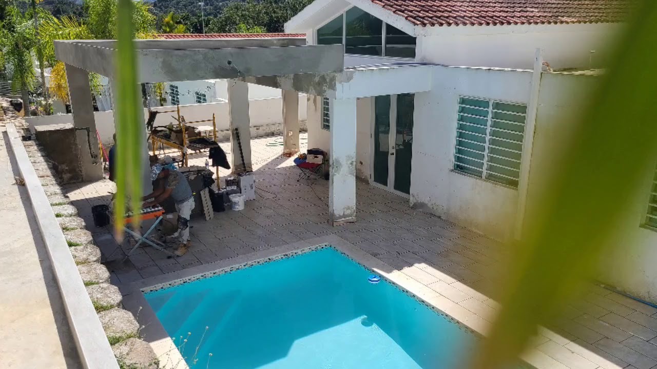 construction of swimming pools Puerto Rico Terrace and pool ...