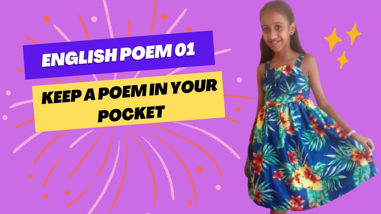 Keep A Poem In your Pocket / English Poem 01 / English Day completion ...