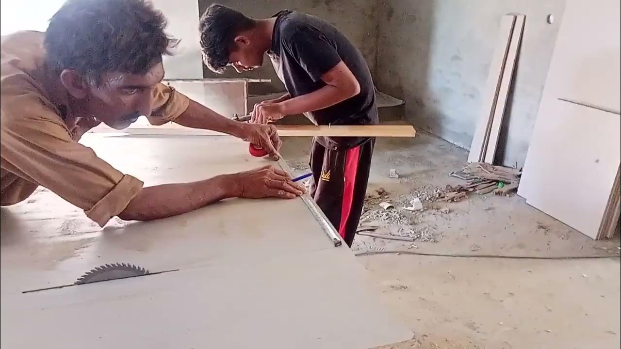 10 Marla house construction in Pakistan | Washroom Tile work | wood work start - YouTube